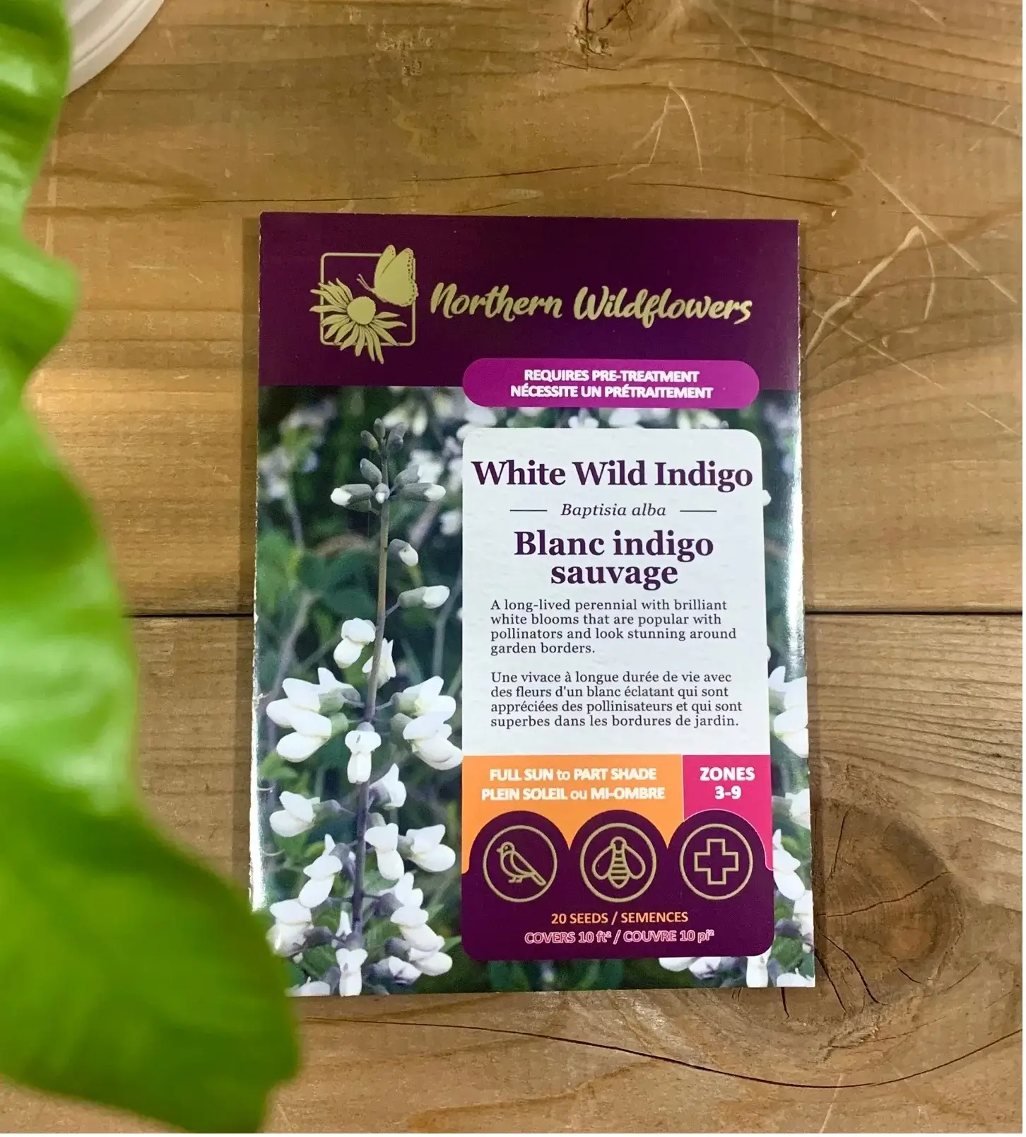 White Wild Indigo Seed – Land Care Niagara